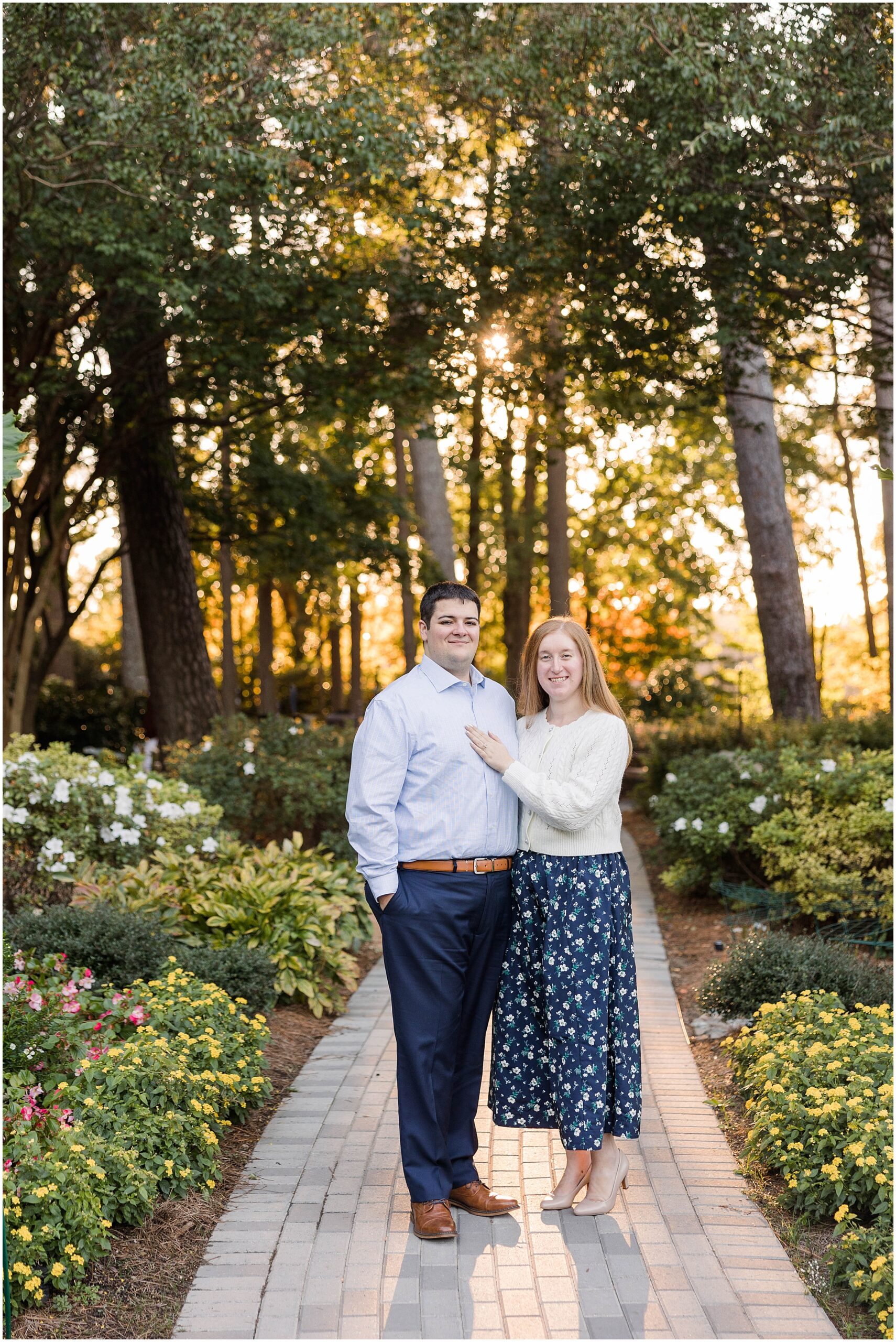 Engagement photos at WRAL Azalea Gardens - Raleigh Wedding Photographer ...